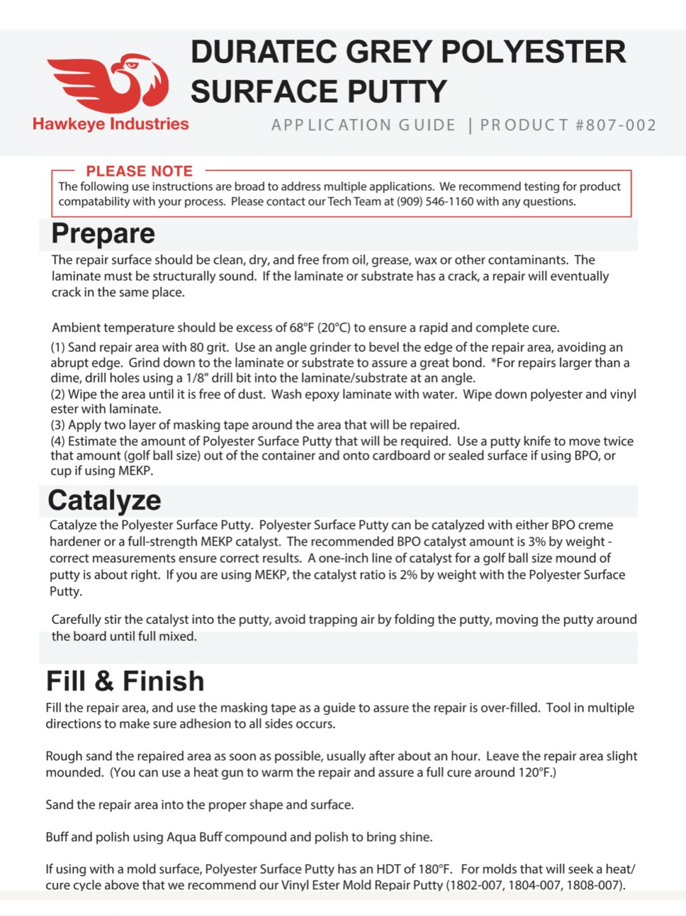 APPLICATION GUIDES | Hawkeye Industries