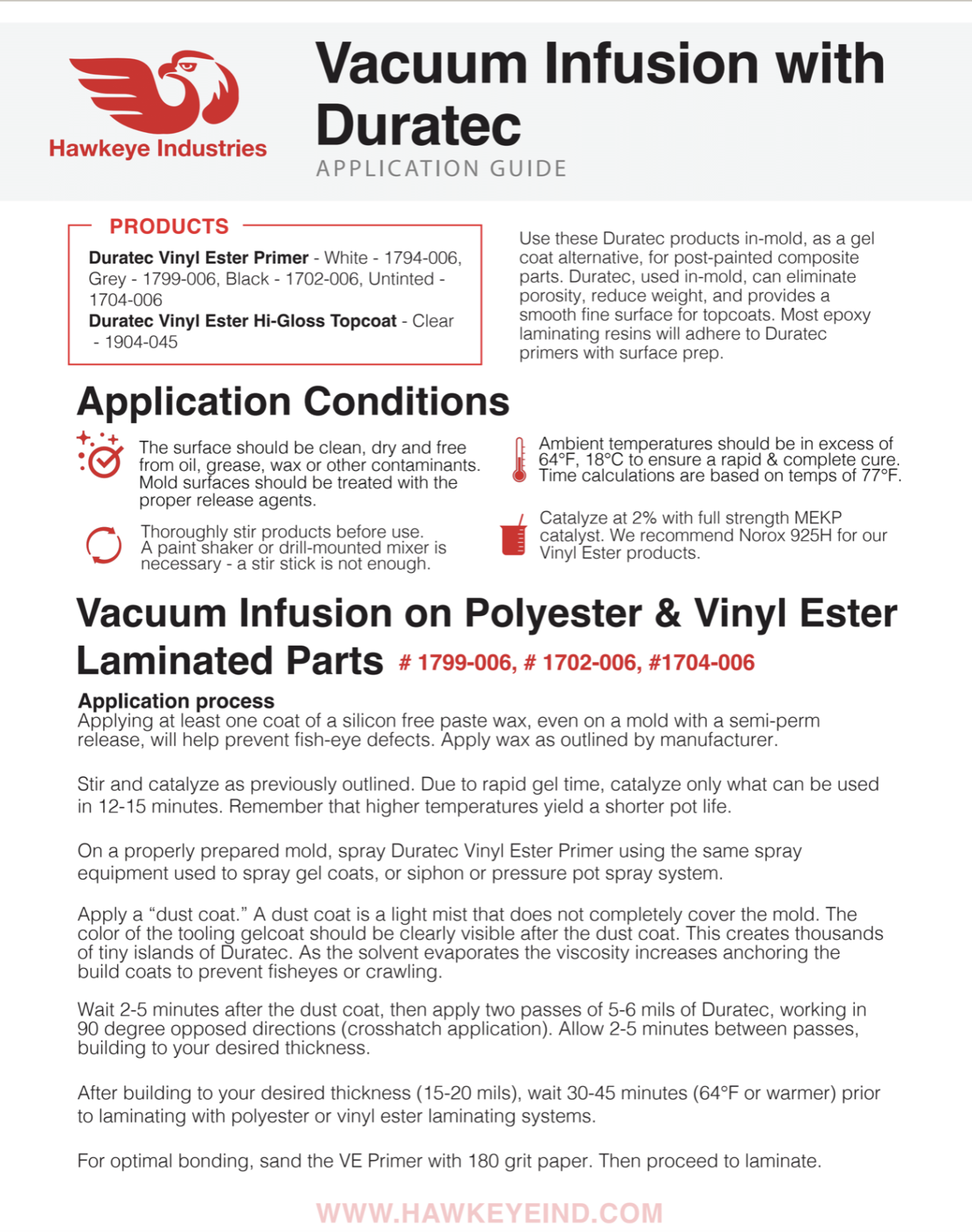 APPLICATION GUIDES | Hawkeye Industries